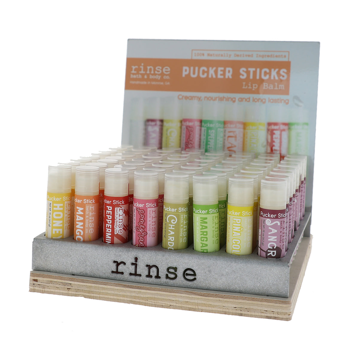 8 Row Pucker Stick (Lip Balm) Display - You Pick– Rinse Bath & Body ...