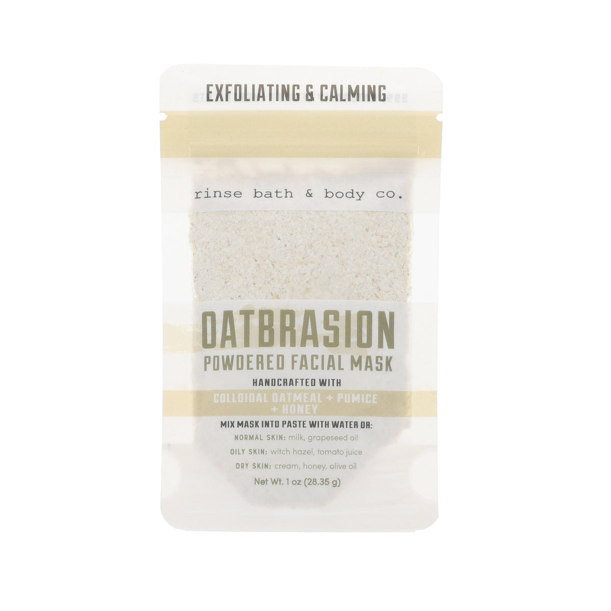 Oatbrasion Powdered Mask By Rinse Bath And Body Rinse Bath And Body Wholesale