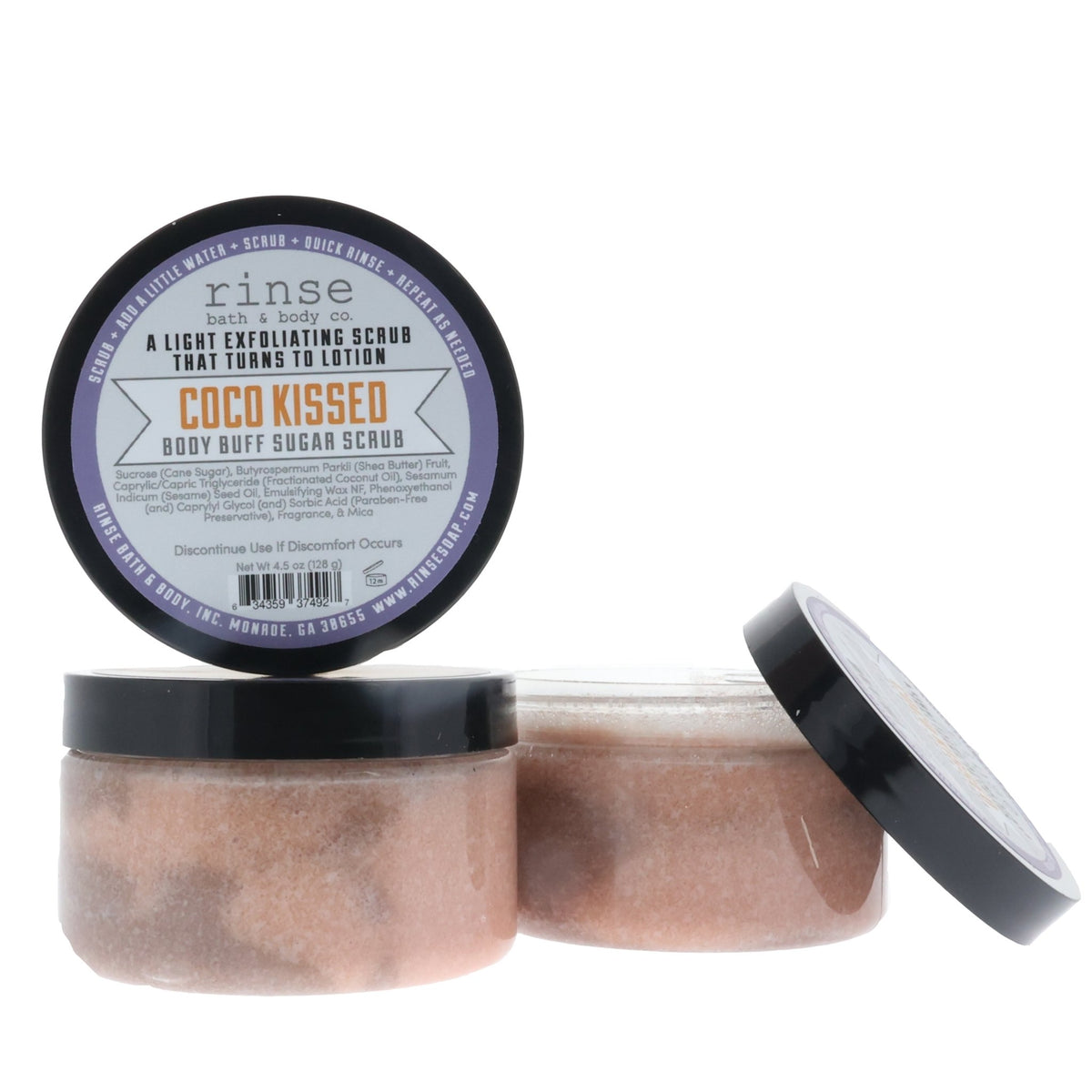 Coco Kissed Body Buff (Sugar Scrub) by Rinse Bath & Body– Rinse Bath ...